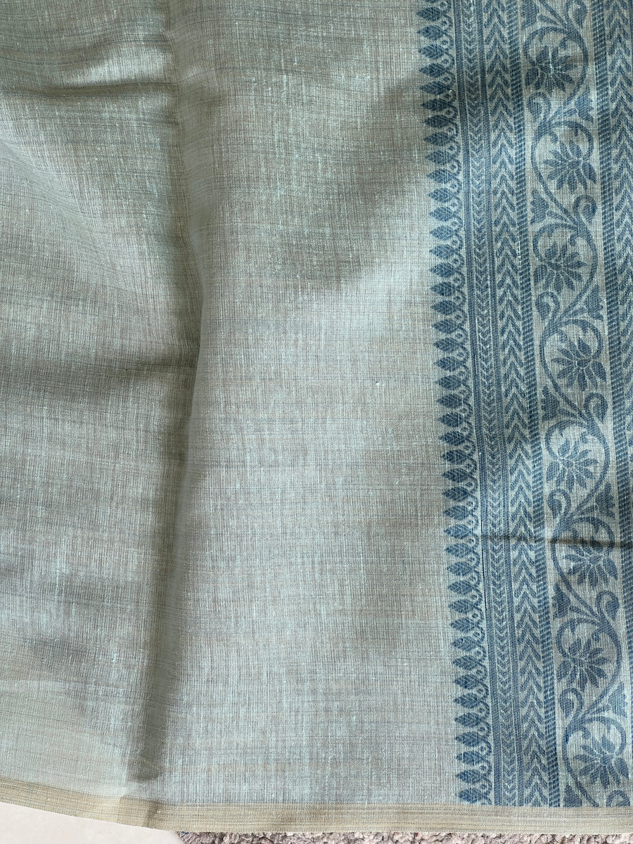 Jamdani Weaving Pattern Chanderi Finish Saree | GMS166