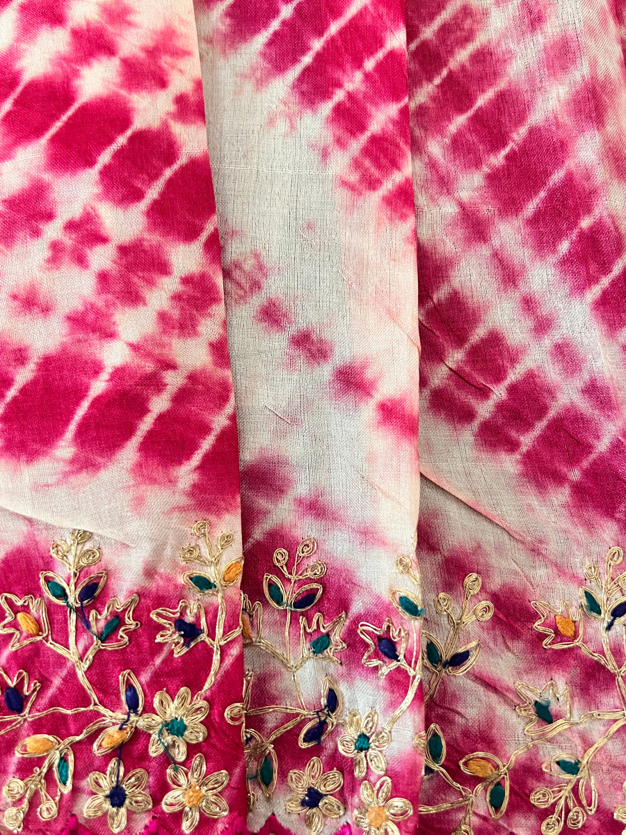 Rani Pink Desi Tussar Saree | SBS491